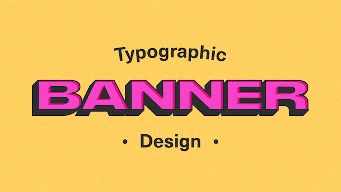 Create typography centric web banners by Joemulliner | Fiverr