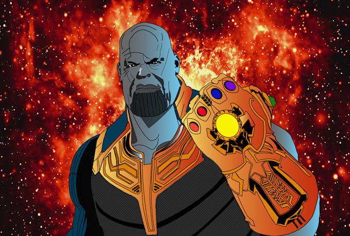 Draw any complex vector art with an attractive background by Goutam1997 ...