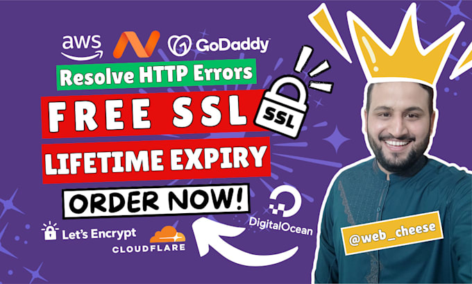 Install free ssl certificate or fix https errors by Web_cheese | Fiverr