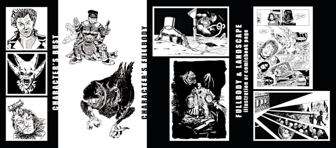 Draw an a5 illustration or comicbook page by Gekkato | Fiverr