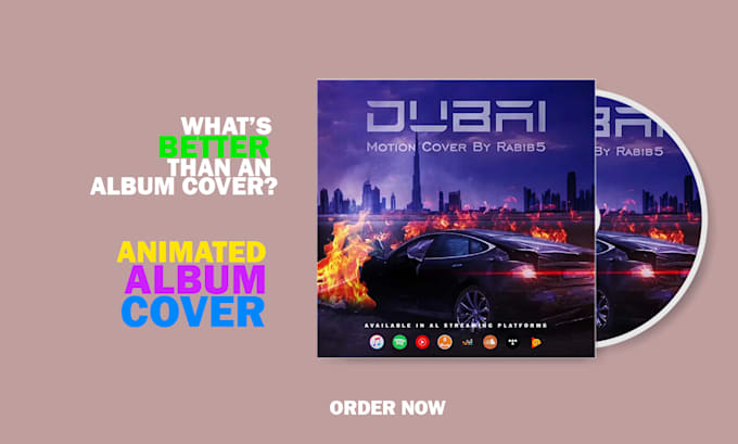 Design and animate motion album cover for your music by Rabib5 | Fiverr