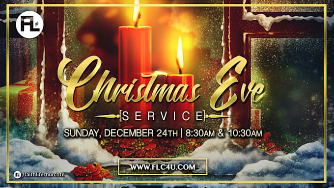 Design christmas flyer, church flyer, poster perfectly by Gabrielart ...
