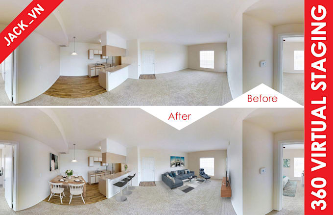 360 virtual furniture staging by Jack_vn | Fiverr