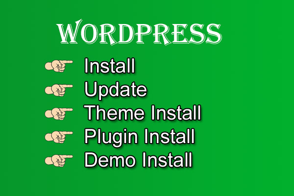 Install and update wordpress, theme, plugins and import demo by Udoy5r | Fiverr