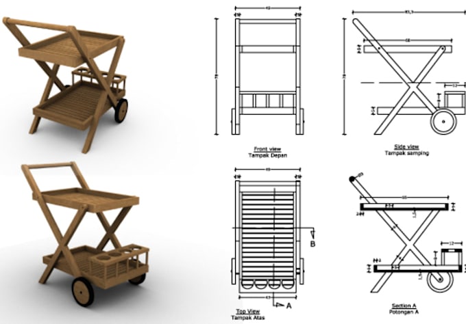 Make technical drawing, rendering, assembly instruction by Enalkudus ...