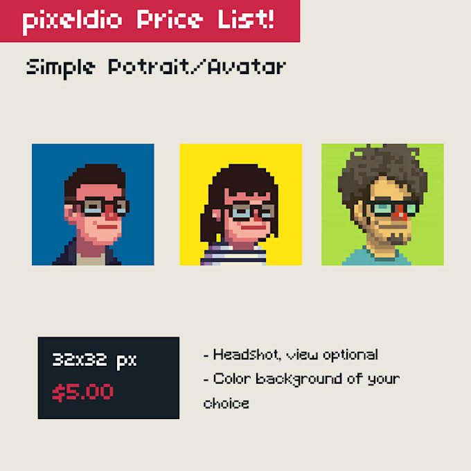 Create pixel art avatar and character you want by Pixeldio | Fiverr