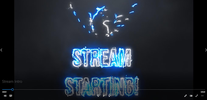 Make your video or stream intro and or outro by Chrisdavisgfx | Fiverr