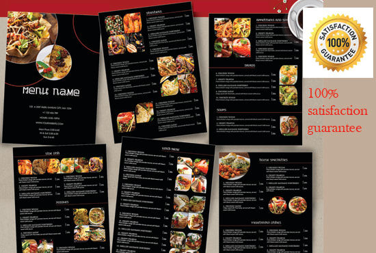 Design an attractive restaurant menu by Graphics_lab1 | Fiverr