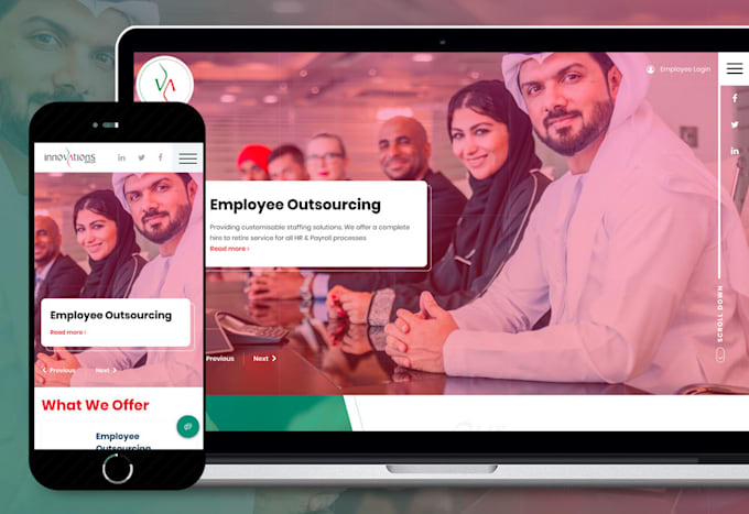 Design psd web template with html5 and css3 conversion by Mowaisac | Fiverr