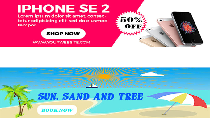 Make animated gif web banner by Miaolivia2 | Fiverr