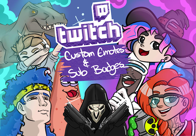 Create Custom Twitch Or Discord Emotes And Sub Badges By Zegiav Fiverr