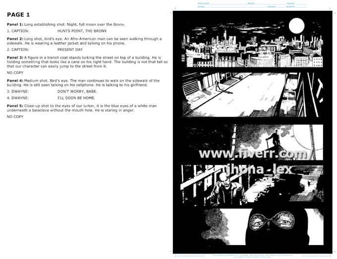 Adapt your prose story into a comic book script by Jonlemosz | Fiverr