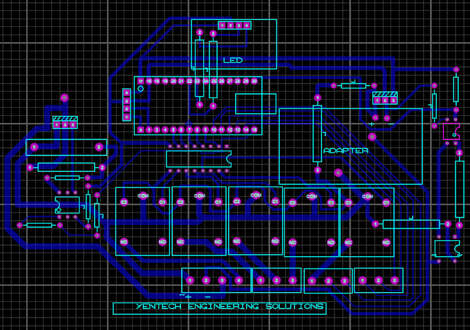 Pcb designing on proteus by Yentech | Fiverr