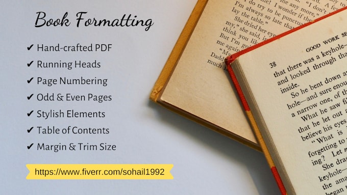 Print book formatting, interior layout design, amazon kdp paperback ...