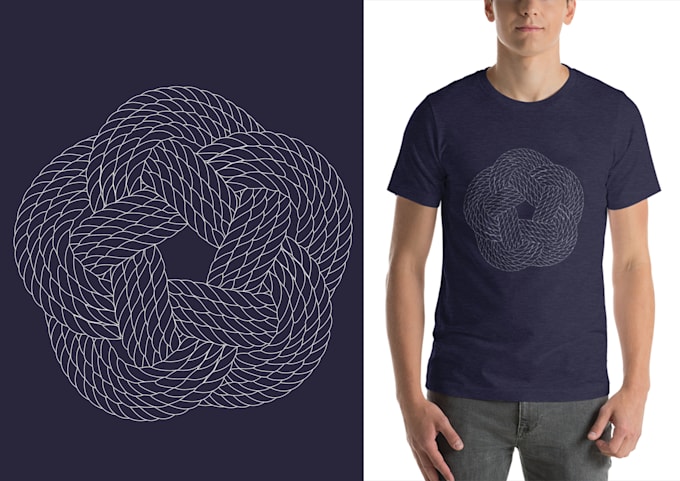 Design a linear tshirt print in vector by Skellige | Fiverr