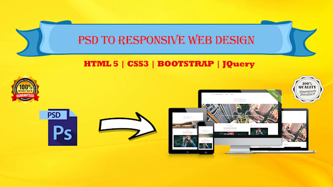 Convert Psd To Html With Responsive Using Bootstrap By Anupampaul Fiverr