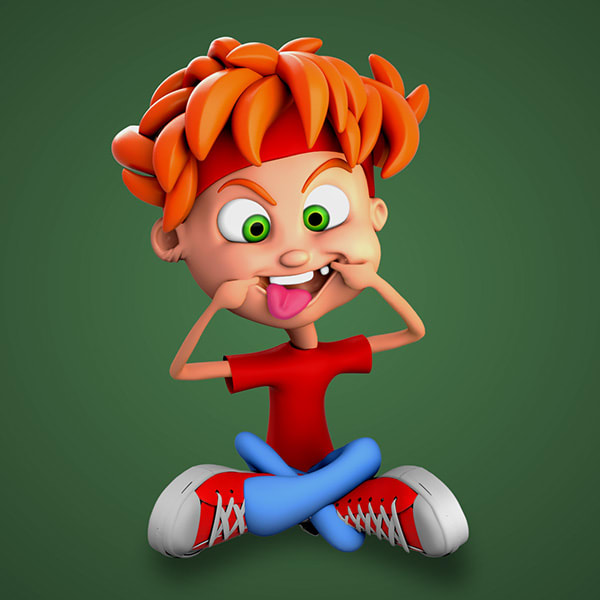 Create 3d cartoon model by Fa0168474 | Fiverr