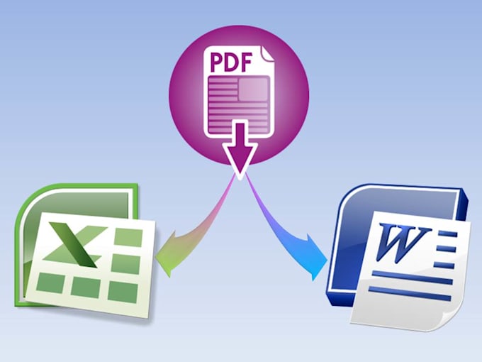 Convert pdf to word, excel and more in 24 hour by Markoradanovic | Fiverr