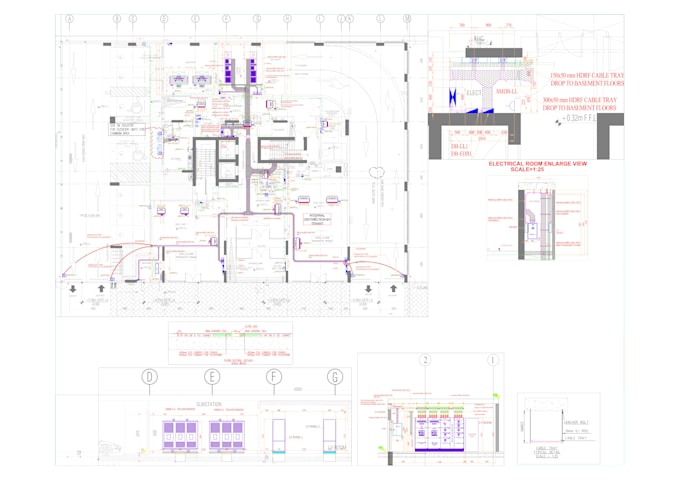 Draw your architectural and mep floor plan in auto cad 2d by ...
