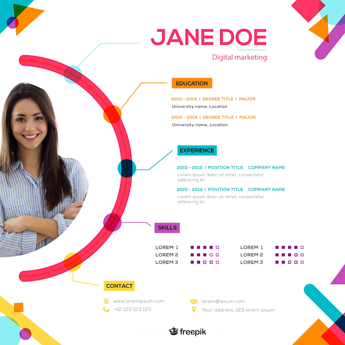 Create high quality resumes with hd templates by Photolia | Fiverr