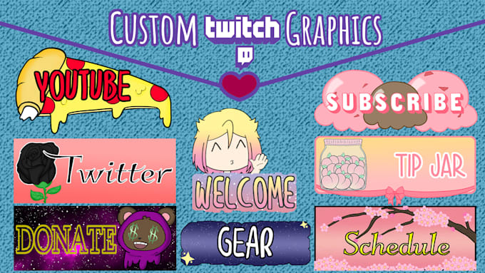 Make cool twitch panels and banners by Xoriley | Fiverr