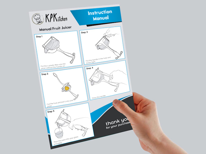 Design professional instruction manuals installation guides assembly ...