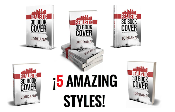 Transform your 2d book cover into a realistic 3d book cover by Jor652 ...