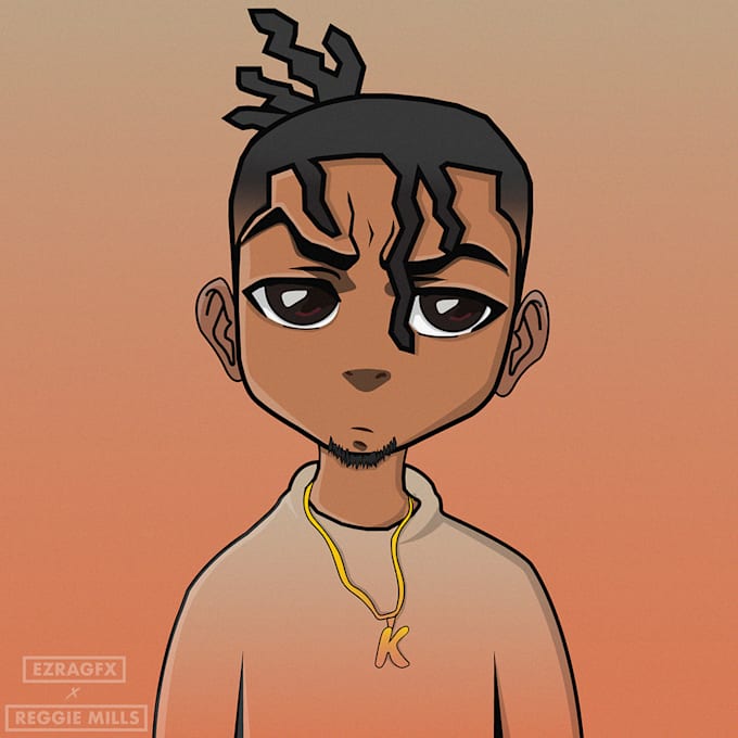 Create you a custom boondocks character by Ezragfx | Fiverr