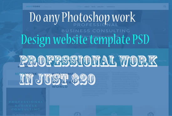 Design creative one page website psd template by Yumnakhan907 | Fiverr