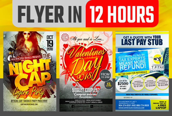Do flyers in 12 hours by Libertygraphic | Fiverr