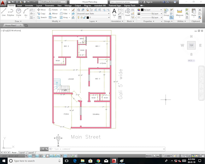 Convert any handmade drawing or sketch to 2d autocad drawing by ...