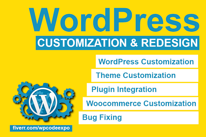 Customize or redesign wordpress website by Wpcodeexpo | Fiverr