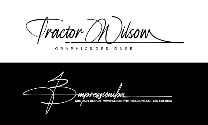 Create professional handwritten signature logo design by Faisal_w | Fiverr
