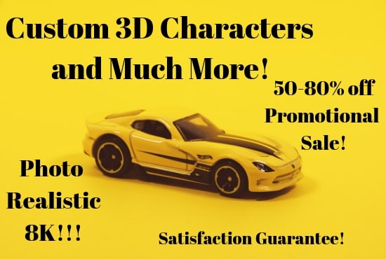 Make custom photorealistic 3d characters 8k 4k 2k by Gx3_anthony_o | Fiverr