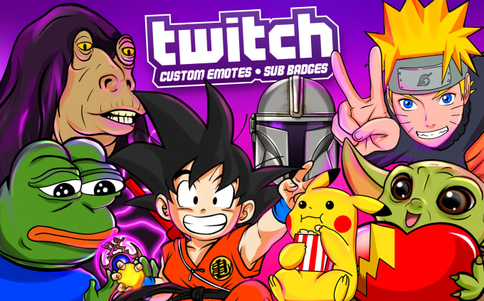Create exclusive twitch emotes or sub badges by Eyowen