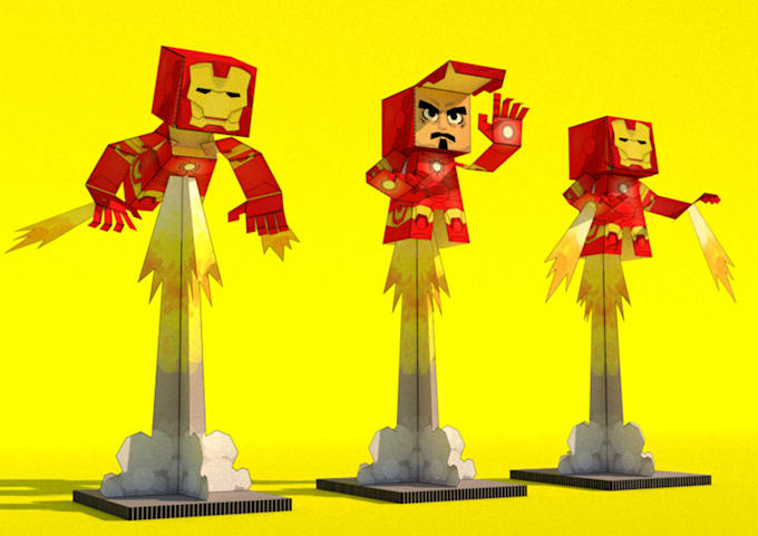 Create easy to assemble printable papercraft by Jazzart | Fiverr