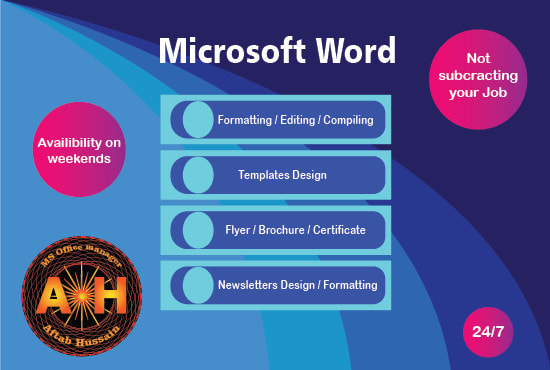 Format, design and compile ms word documents, templates by ...
