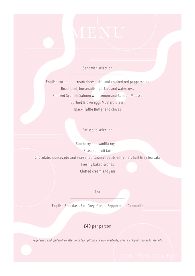 Create beautiful menu designs by Ashleighgiesler | Fiverr