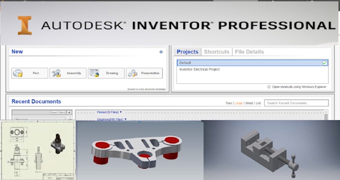 Do any work of autodesk inventor like 2d and 3d design by Irfananxari ...