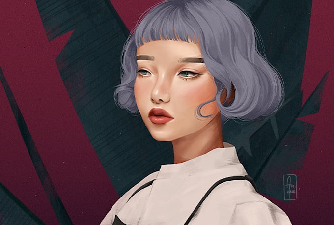 Draw colorful or bw digital portraits by Anaque | Fiverr