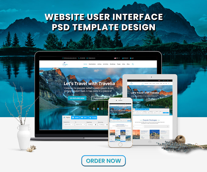 Design awesome website ui template for you by Mohammad077 | Fiverr