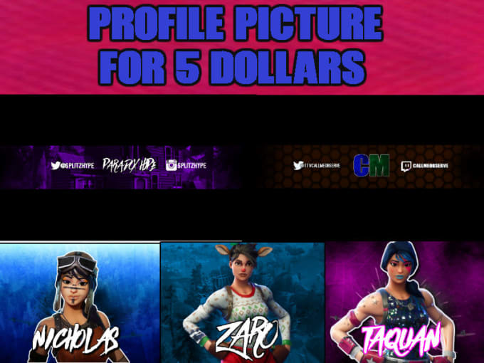 Make Fortnite Profile Picture Profile Banner For You By Brixbrandon