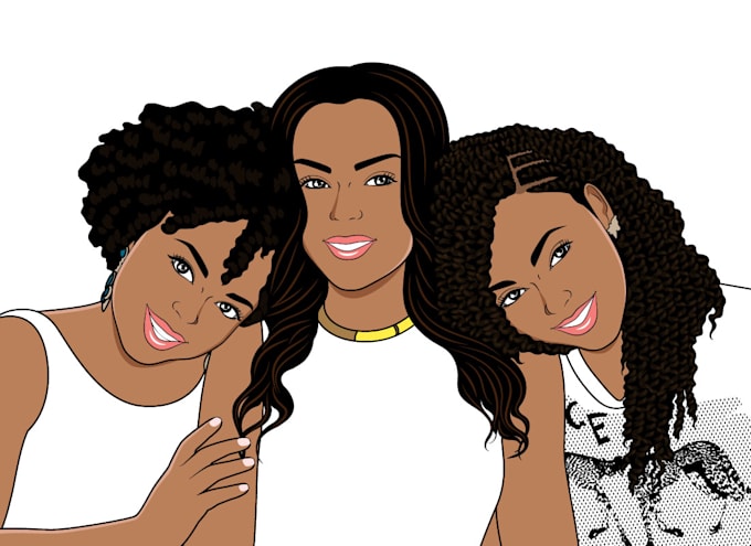 Draw professional cartoon portrait by Mithohartsu | Fiverr