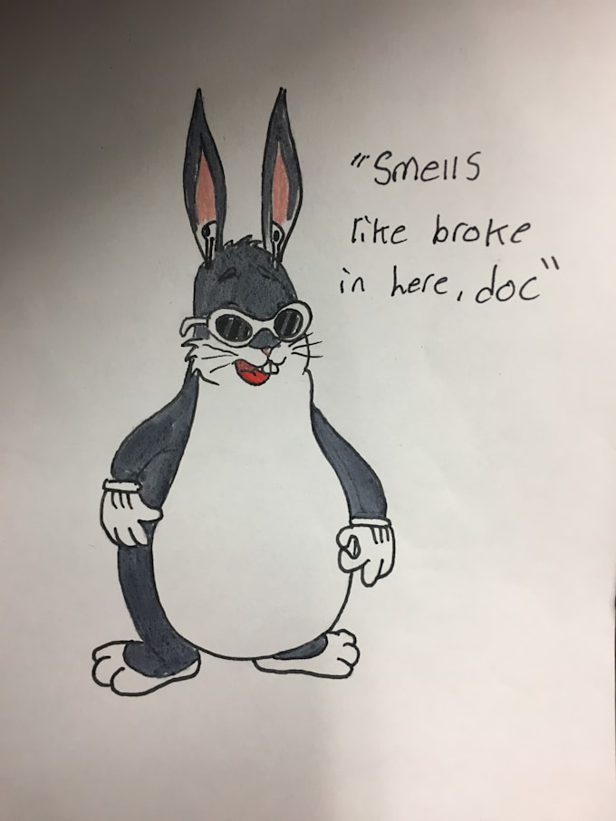 how to draw big chungus meme