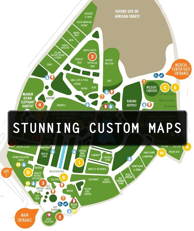 Do a map designs in a creative way by Sahandp | Fiverr