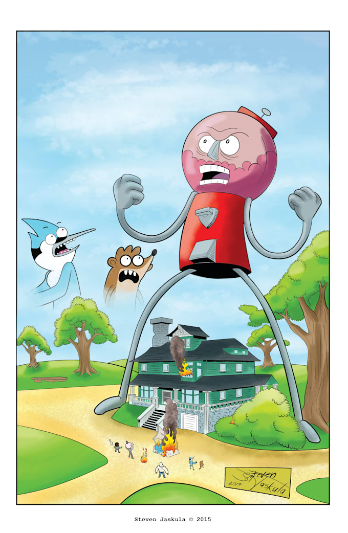 Draw awesome cartoon characters by Backfire37 | Fiverr