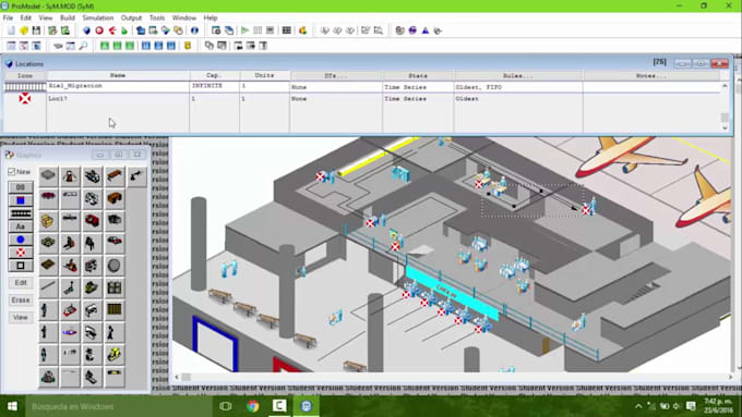 Do simulation with promodel by Baranbademci