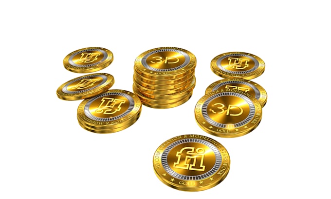 Create 3d coin backgrounds and rotation gif by Sellahlak | Fiverr