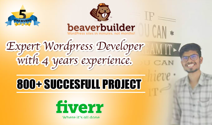 Create a responsive wordpress website with beaver builder by Riyas145 ...
