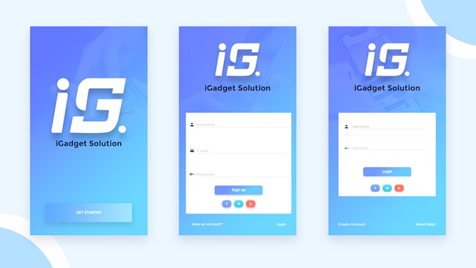 Design you high quality app ui design by Nh_graphics | Fiverr